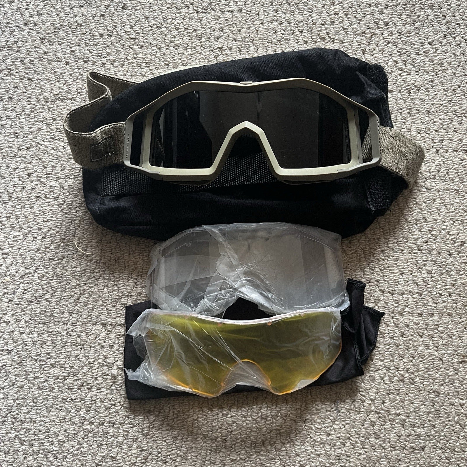 Genuine British Army Surplus Revision Wolf Spider Military Goggles Gla ...
